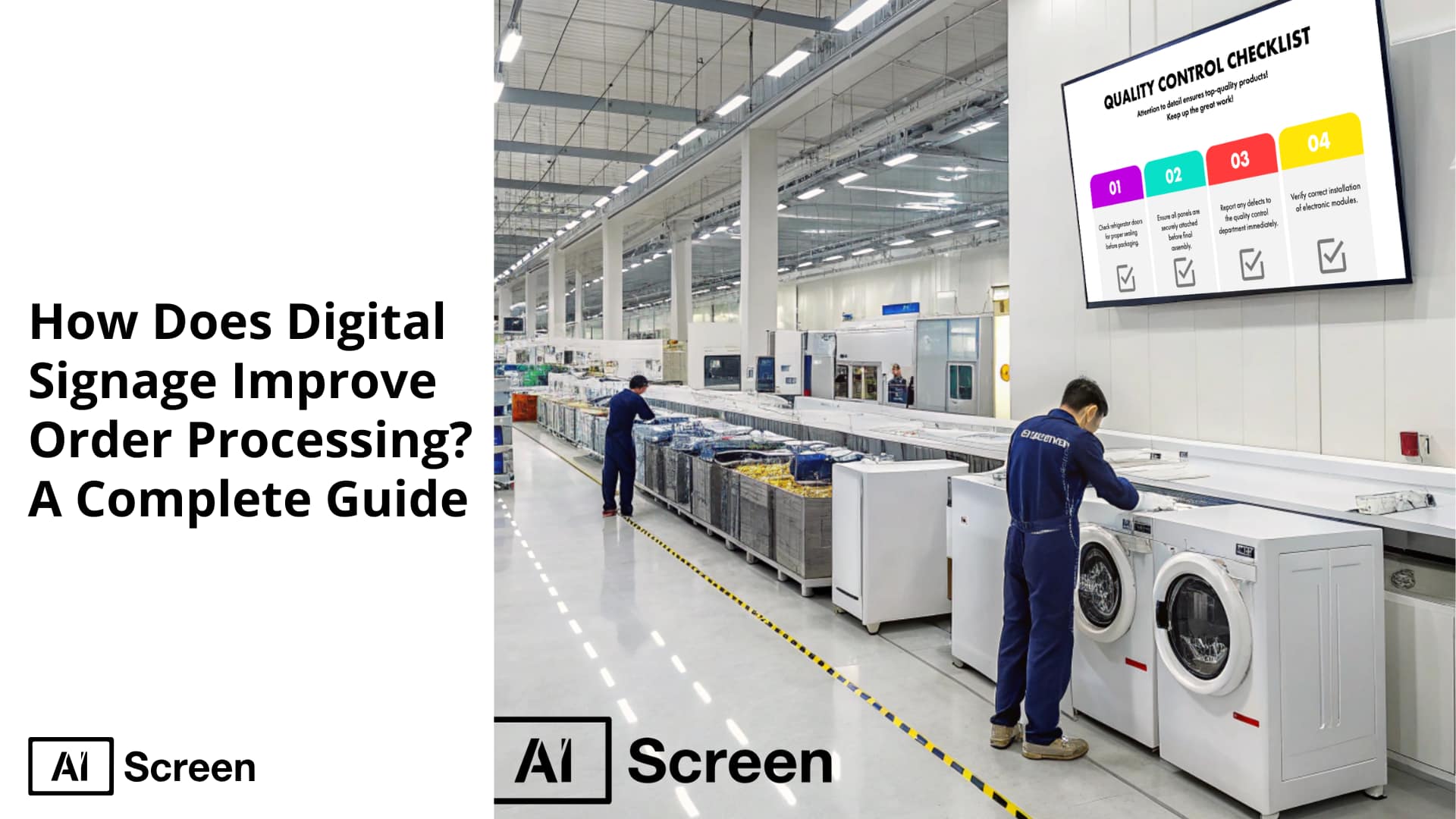 How Does Digital Signage Improve Order Processing?