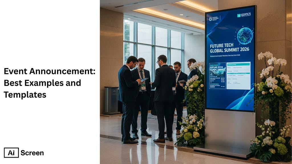 Event Announcement: Best Examples and Templates