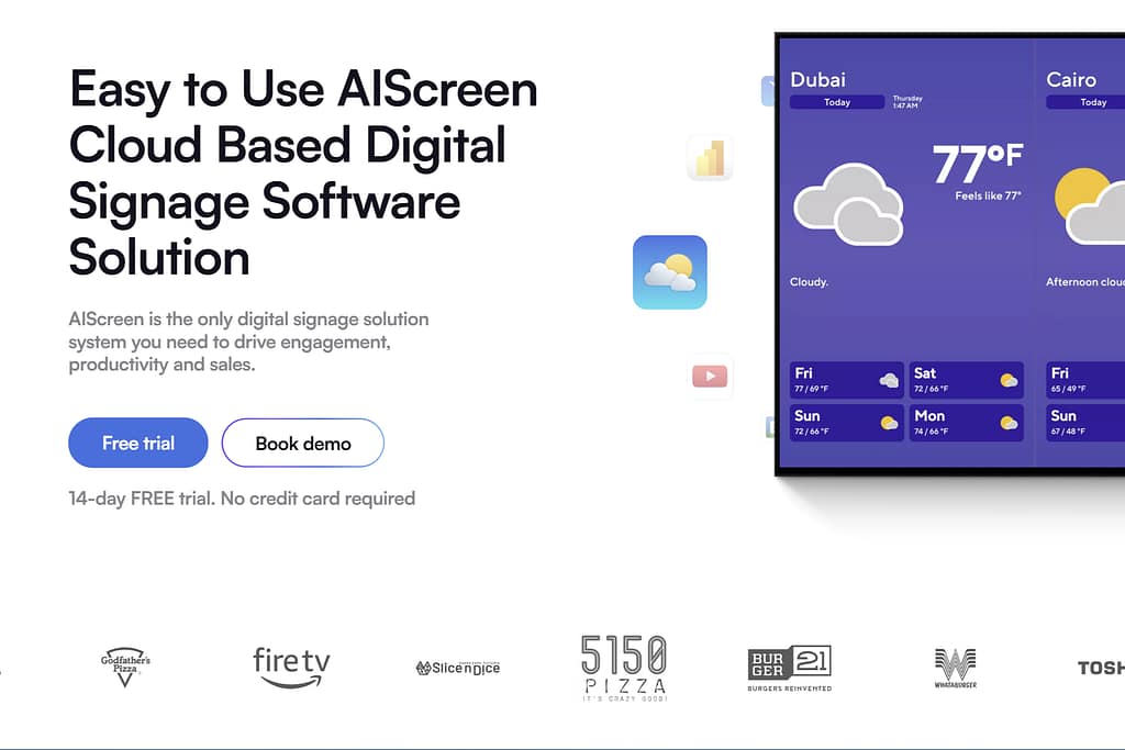 AIScreen | Free Digital Signage Software for Any Screen