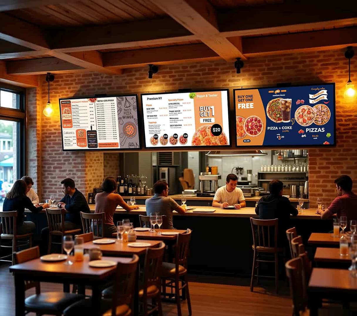 Digital Menu Boards for Restaurants | AIScreen