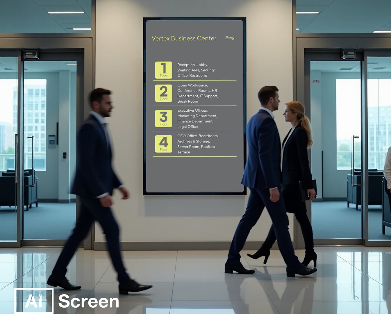 Digital Directory | Digital Building Directory Signage | AIScreen