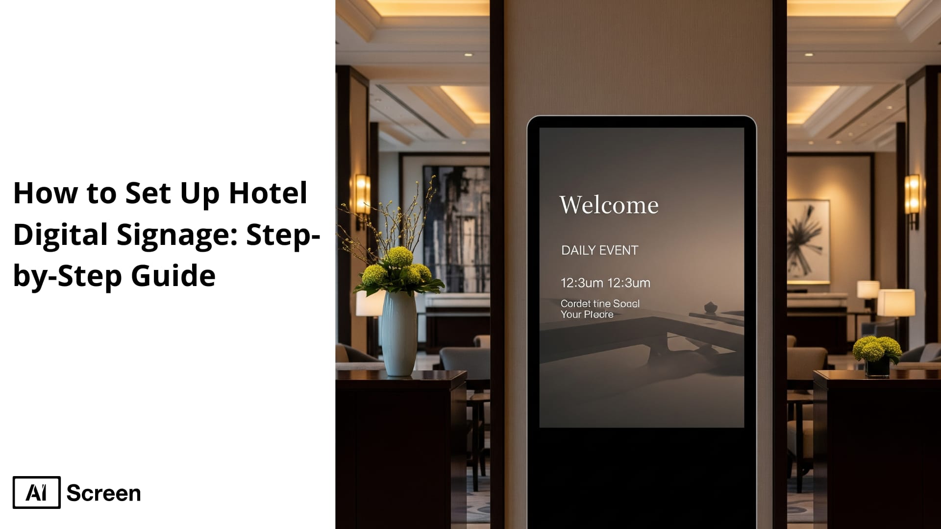 How to Setup Hotel Digital Signage: Step by Step Guide