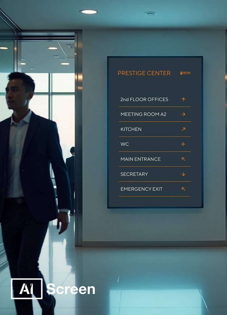 Digital Directory | Digital Building Directory Signage | AIScreen