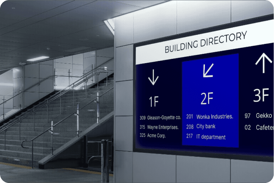 Digital Directory | Digital Building Directory Signage | AIScreen