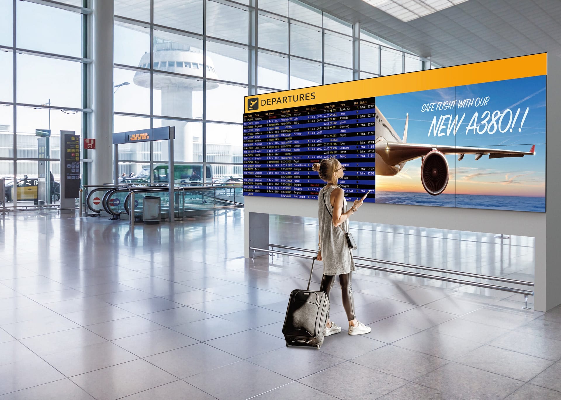 Examples Digital Signage Airports | AIScreen