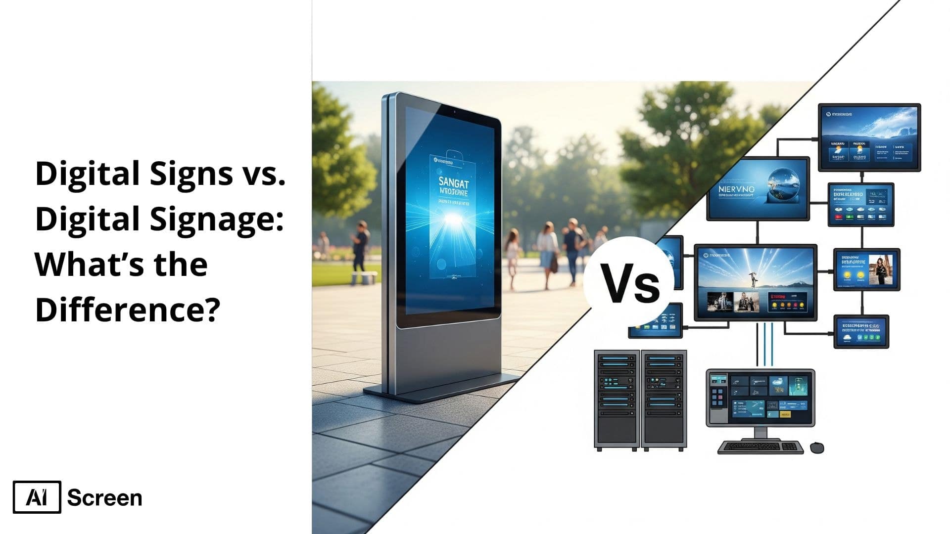 Digital Signs vs. Digital Signage: What’s the Difference?