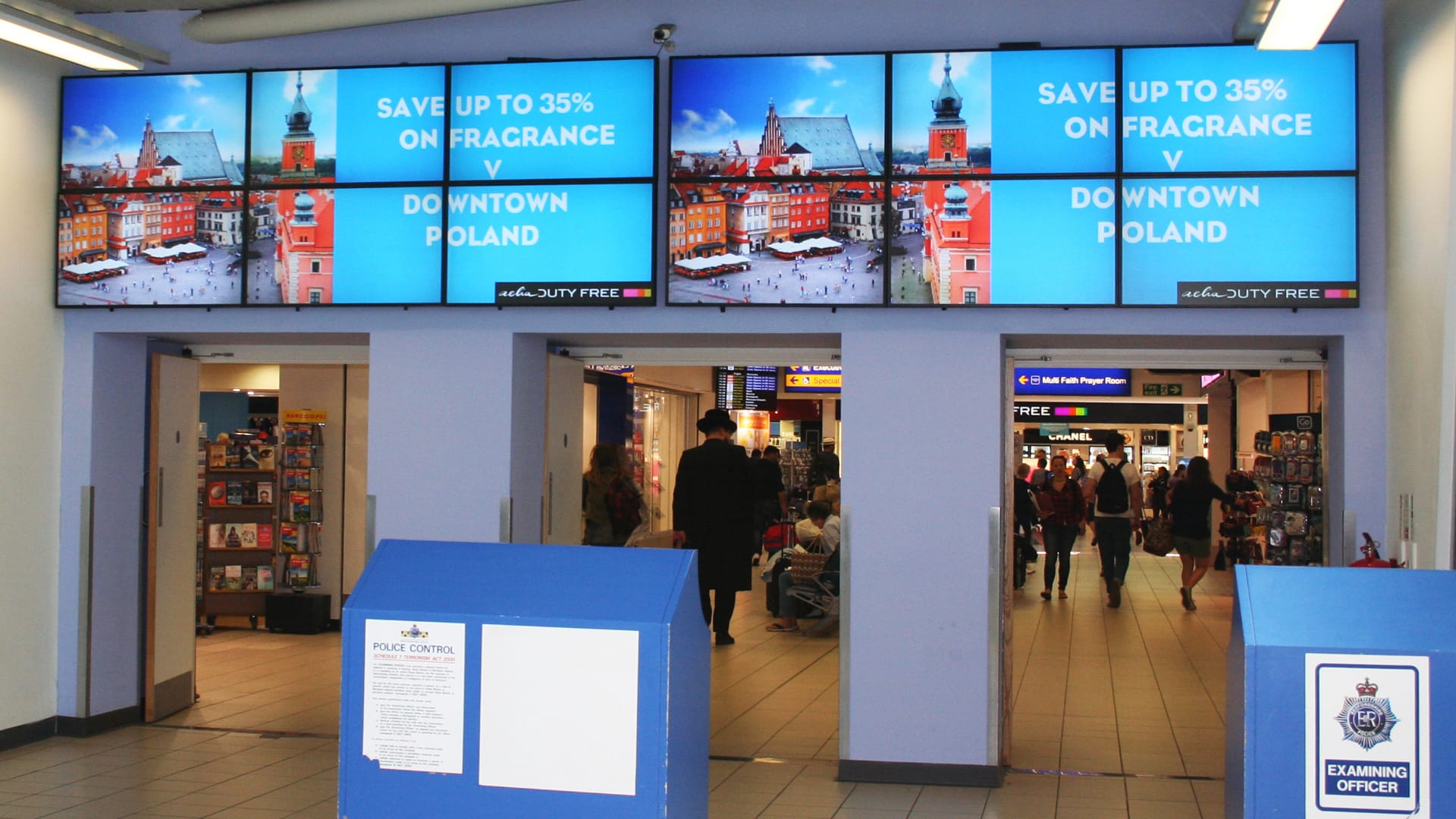 Examples Digital Signage Airports | AIScreen