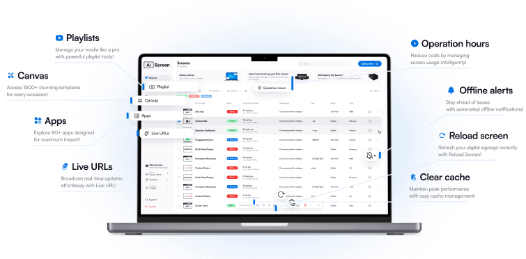 Best Digital Signage Software Solutions in 2026 | AIScreen